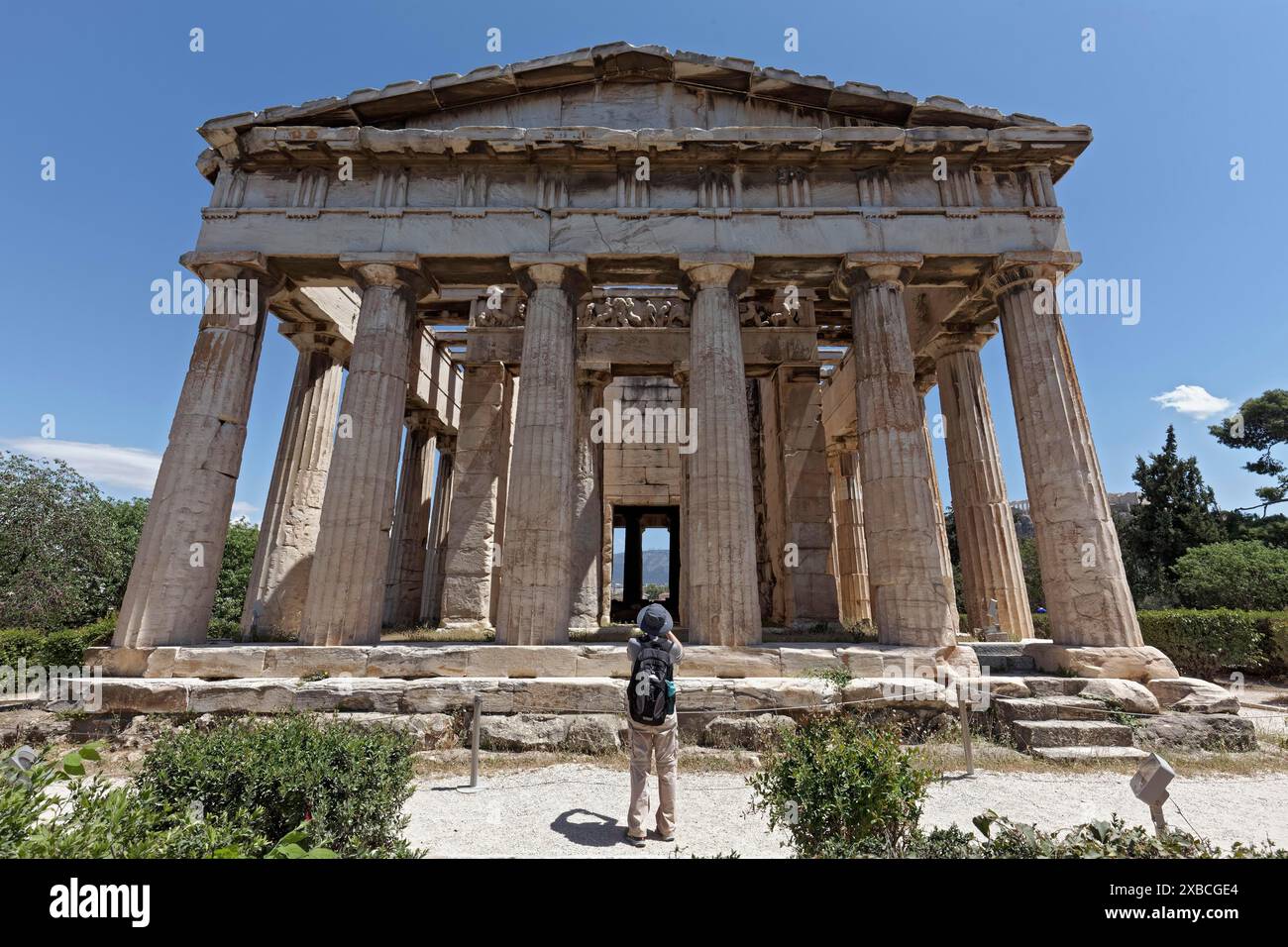 Temple of Hephaestus, god of blacksmithing, Theseion, view from the ...