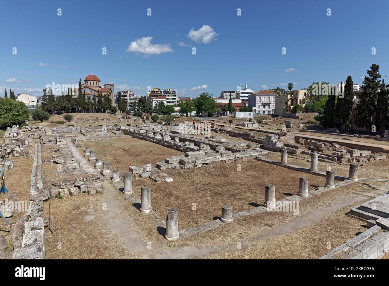 Kerameikos, view of the excavation site, ancient cemetery, Athens ...