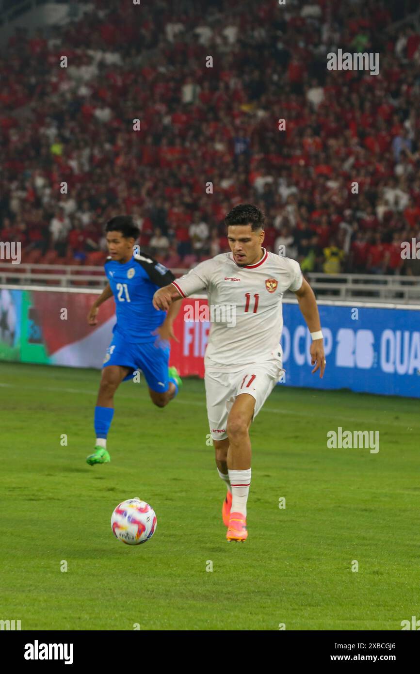 Jakarta, Indonesia, 11 June 2024 RAGNAR ORATMANGOEN competing with ...