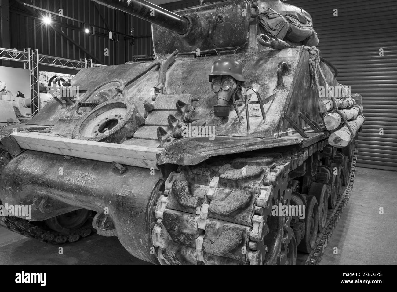 Bovington.Dorset.United Kingdom.February 25th 2024.The Sherman M4A2 ...