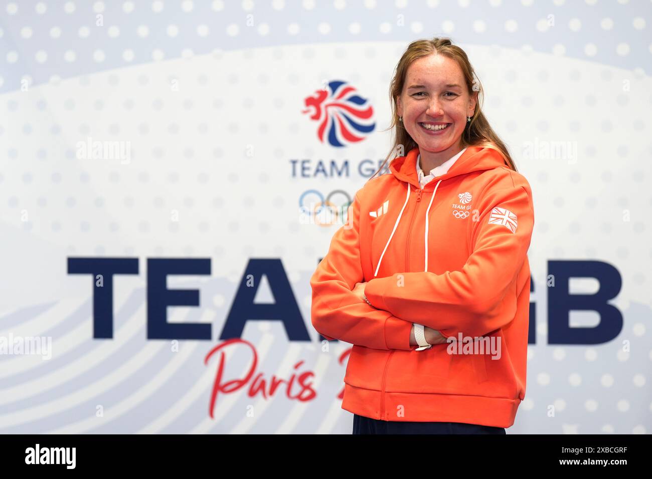 Esme Booth during a Team GB kitting out session ahead of the 2024 Paris ...