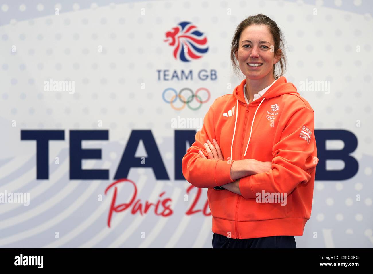 Emily Craig during a Team GB kitting out session ahead of the 2024 ...