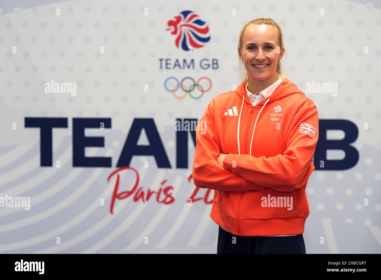Heidi Long during a Team GB kitting out session ahead of the 2024 Paris ...