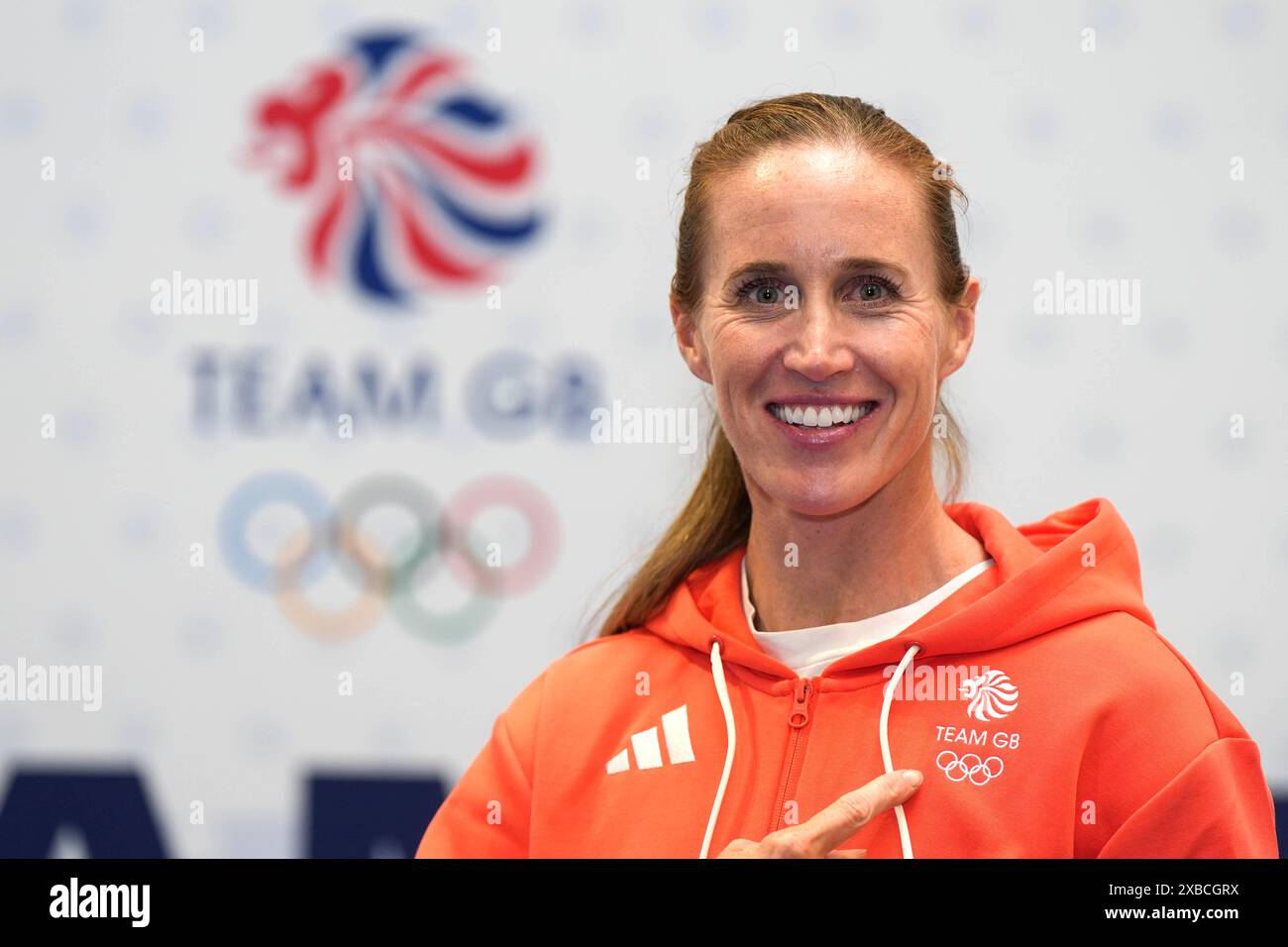 Helen Glover during a Team GB kitting out session ahead of the 2024 ...
