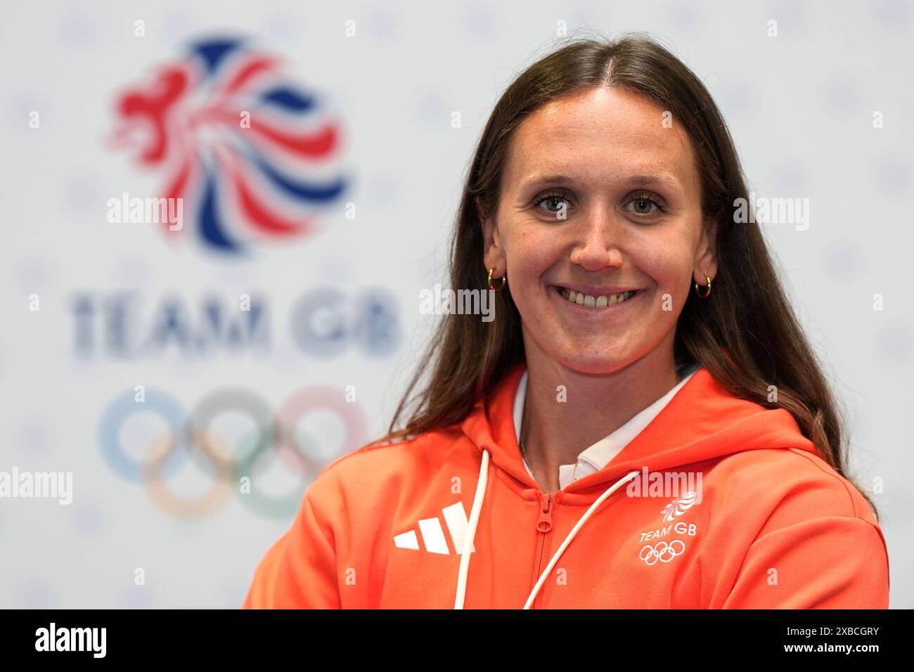 Harriet Taylor during a Team GB kitting out session ahead of the 2024 ...