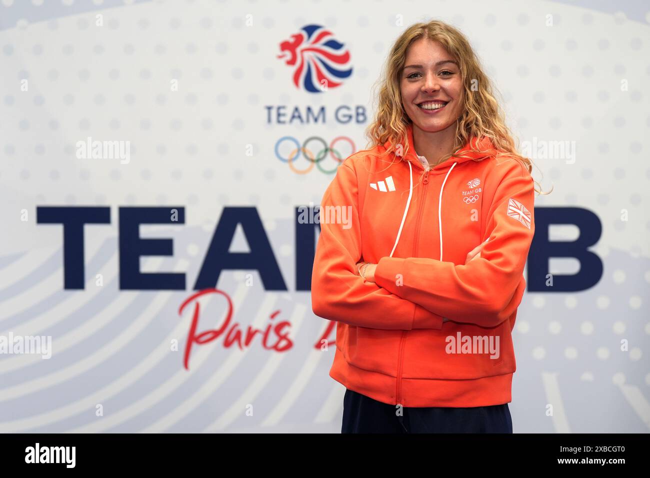 Eve Stewart during a Team GB kitting out session ahead of the 2024 ...