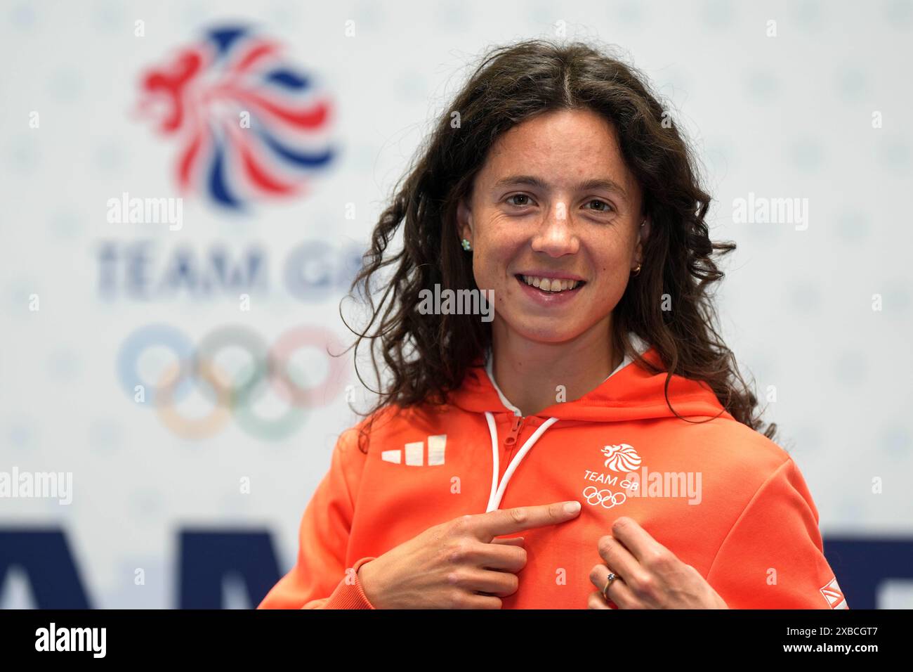 Imogen Grant during a Team GB kitting out session ahead of the 2024 ...