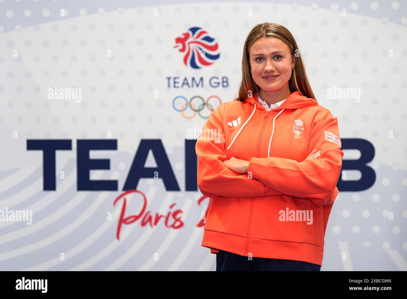 Lola Anderson during a Team GB kitting out session ahead of the 2024 ...