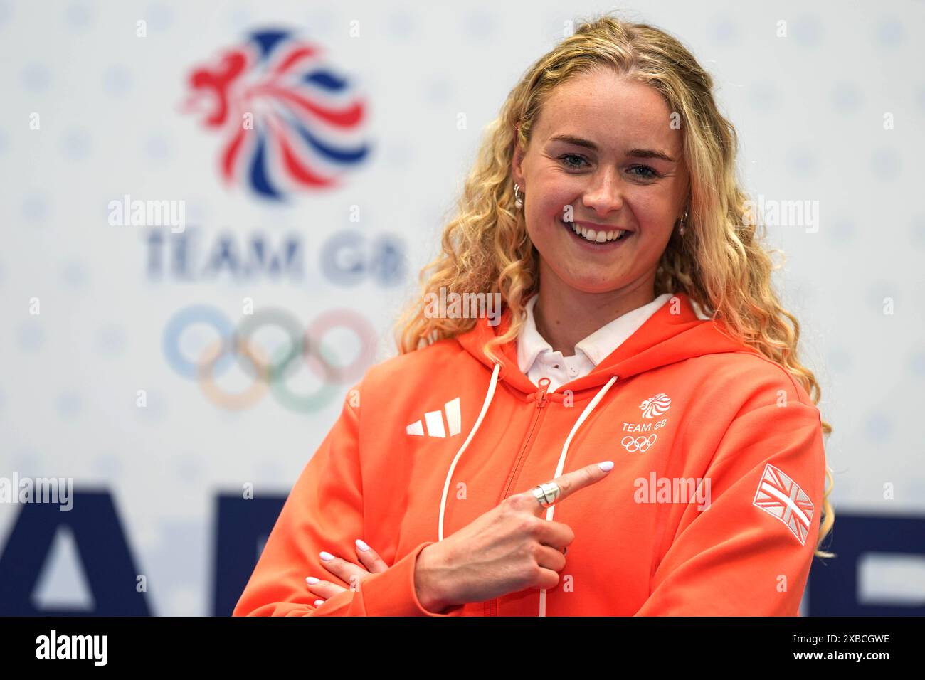 Hannah Scott during a Team GB kitting out session ahead of the 2024 ...