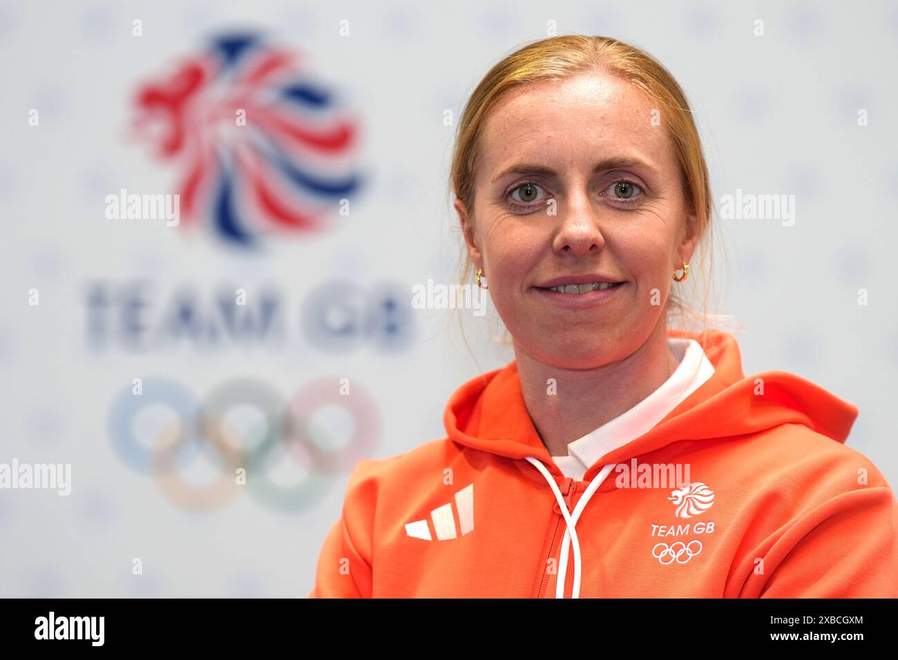 Rebecca Edwards during a Team GB kitting out session ahead of the 2024 ...