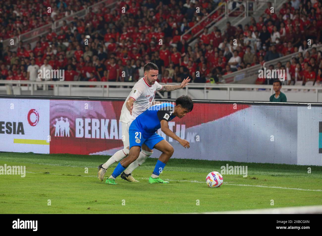 Jakarta, Indonesia, 11 June 2024 SANTIAGO RUBLICO competing with CALVIN ...