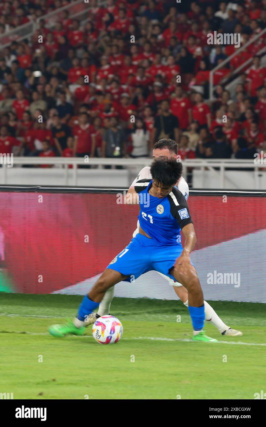 Jakarta, Indonesia, 11 June 2024 SANTIAGO RUBLICO competing with CALVIN ...