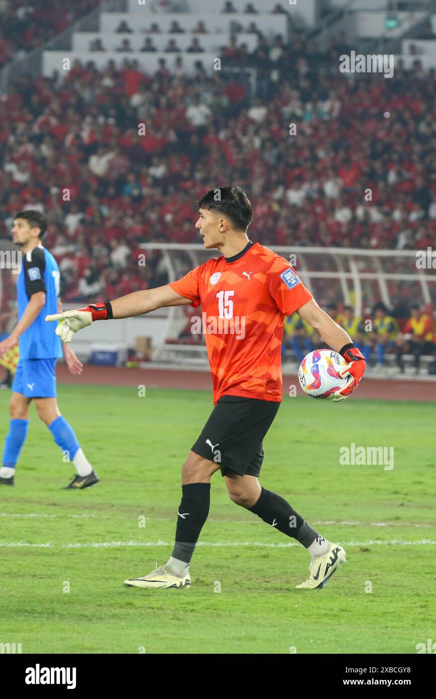 Jakarta, Indonesia, 11 June 2024 KEVIN RAY MENDOZA holding ball during ...