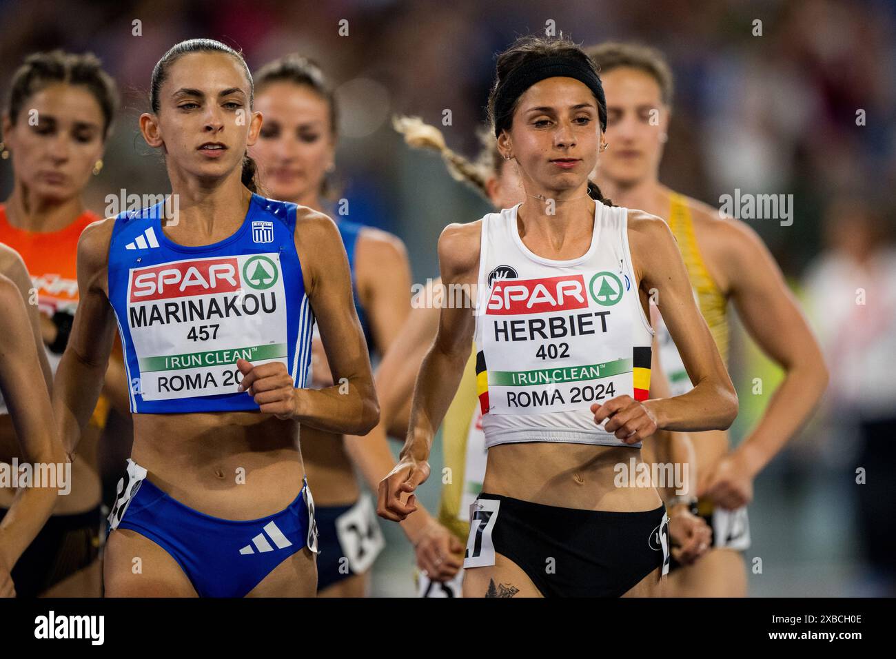 Rome, Italy. 11th June, 2024. Belgian Chloe Herbiet pictured in action ...