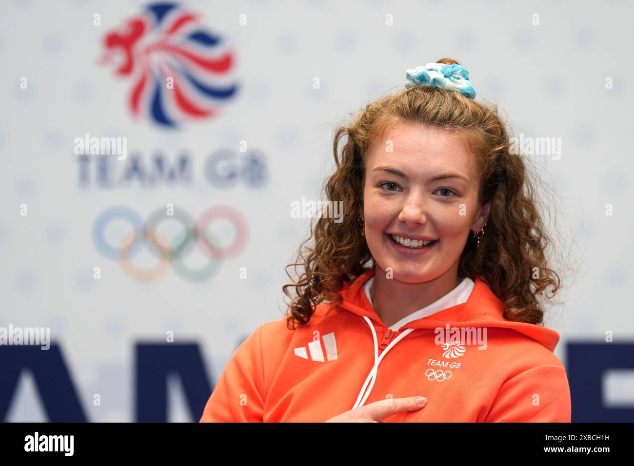 Lucy Glover during a Team GB kitting out session ahead of the 2024 ...