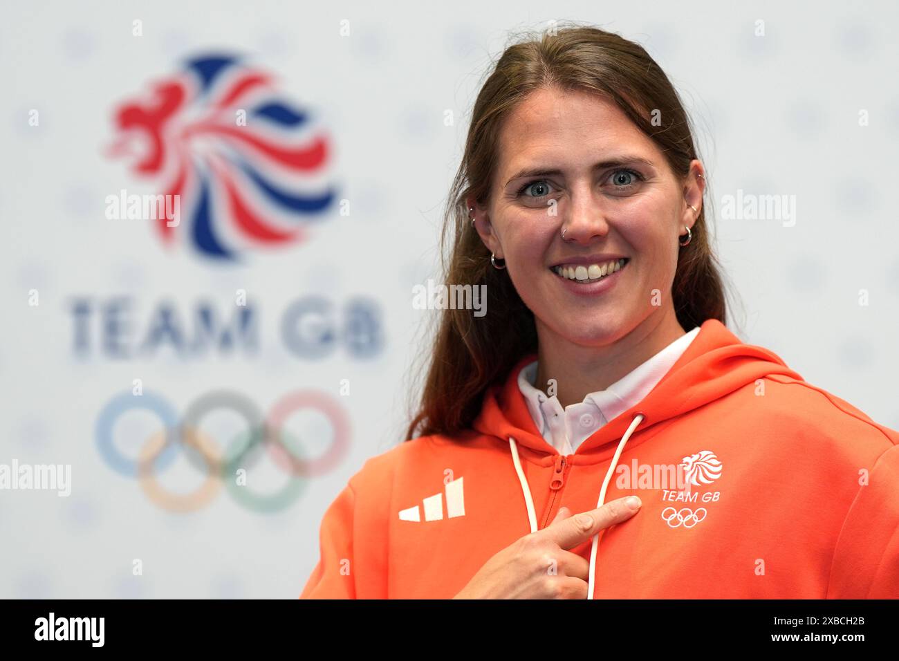 Sam Redgrave during a Team GB kitting out session ahead of the 2024 ...