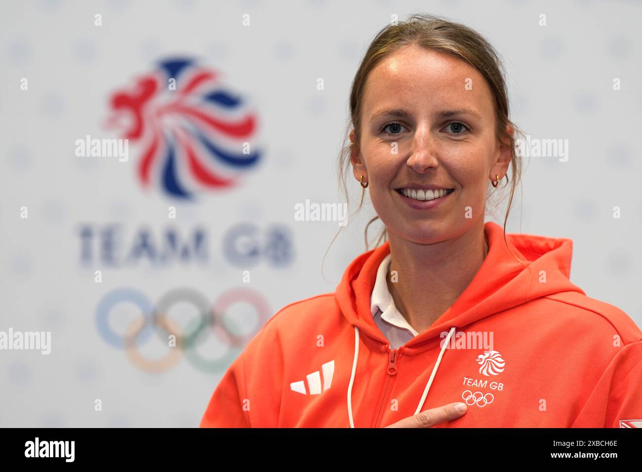 Annie Campbell-Orde during a Team GB kitting out session ahead of the ...
