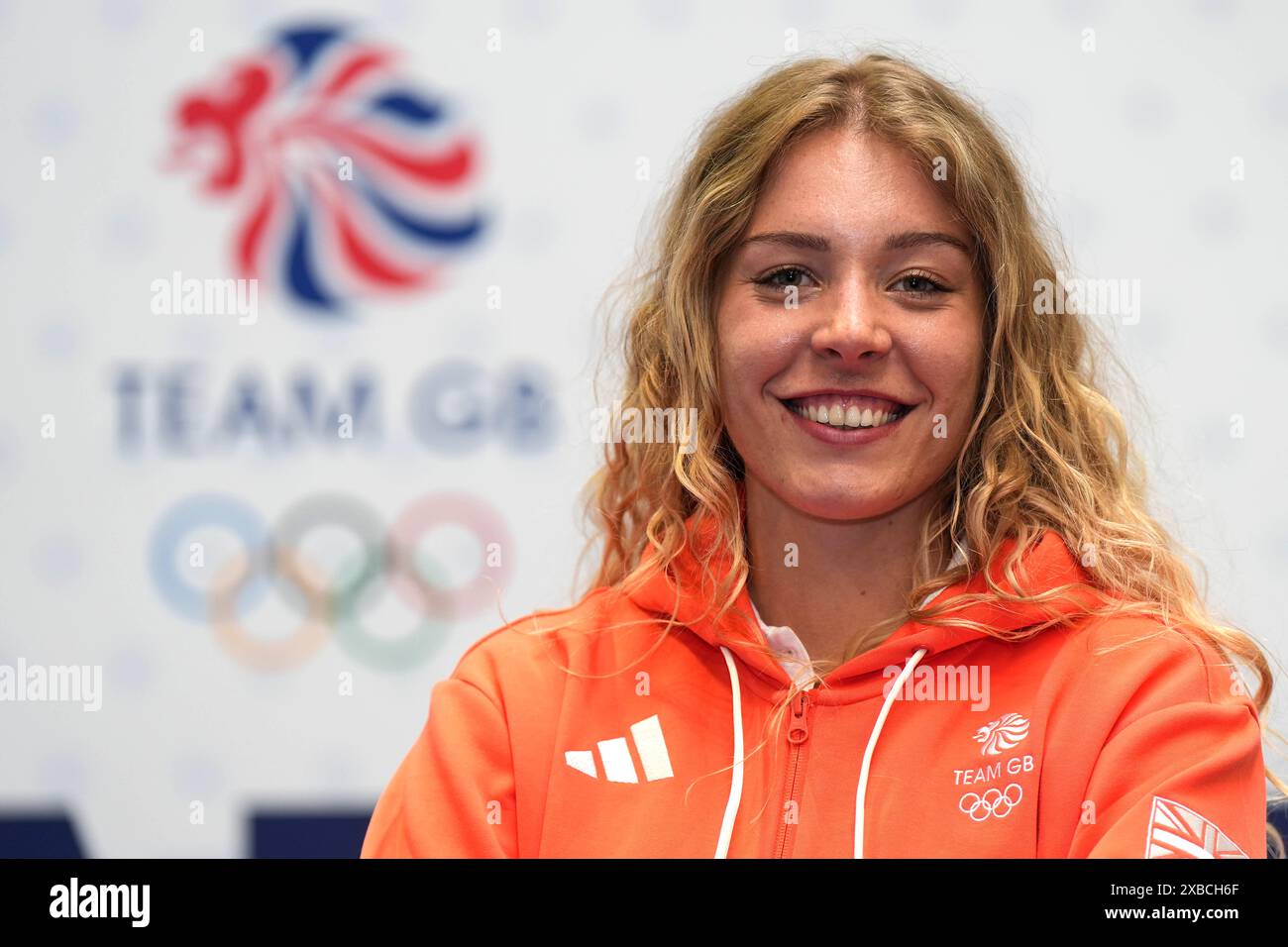 Eve Stewart during a Team GB kitting out session ahead of the 2024 ...