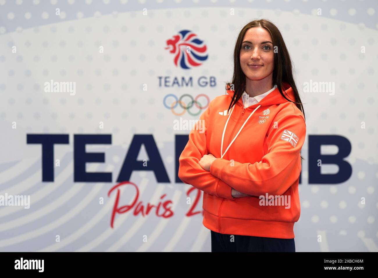 Chloe Brew during a Team GB kitting out session ahead of the 2024 Paris ...