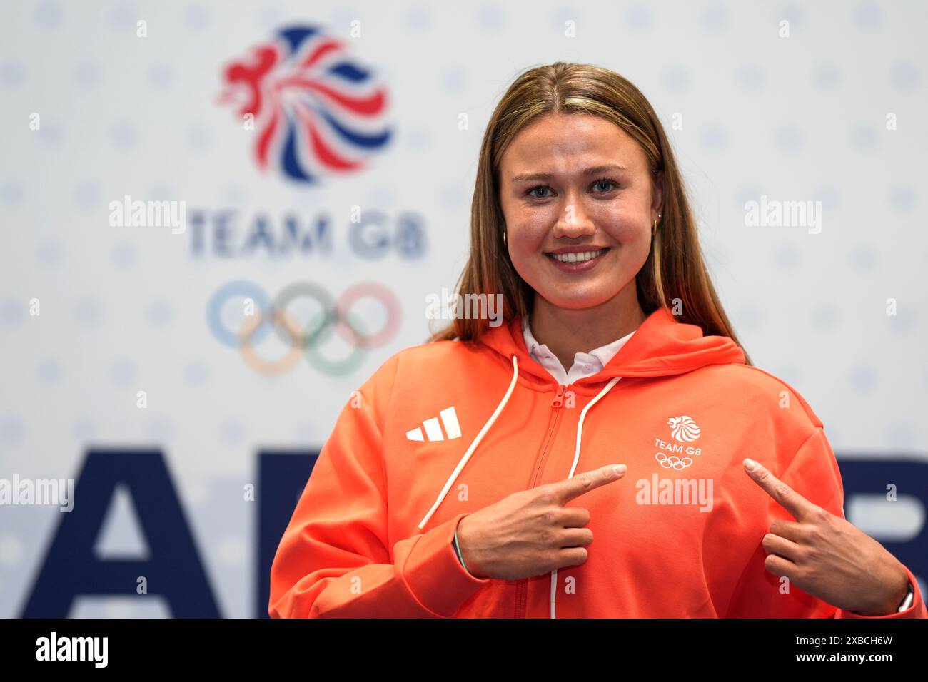 Lola Anderson during a Team GB kitting out session ahead of the 2024 ...