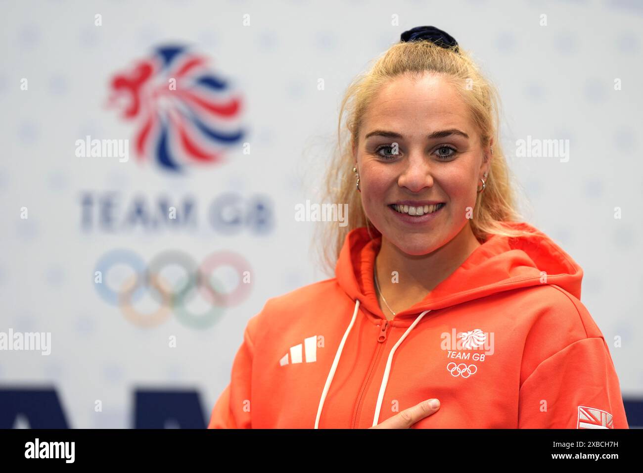 Becky Wilde during a Team GB kitting out session ahead of the 2024 ...