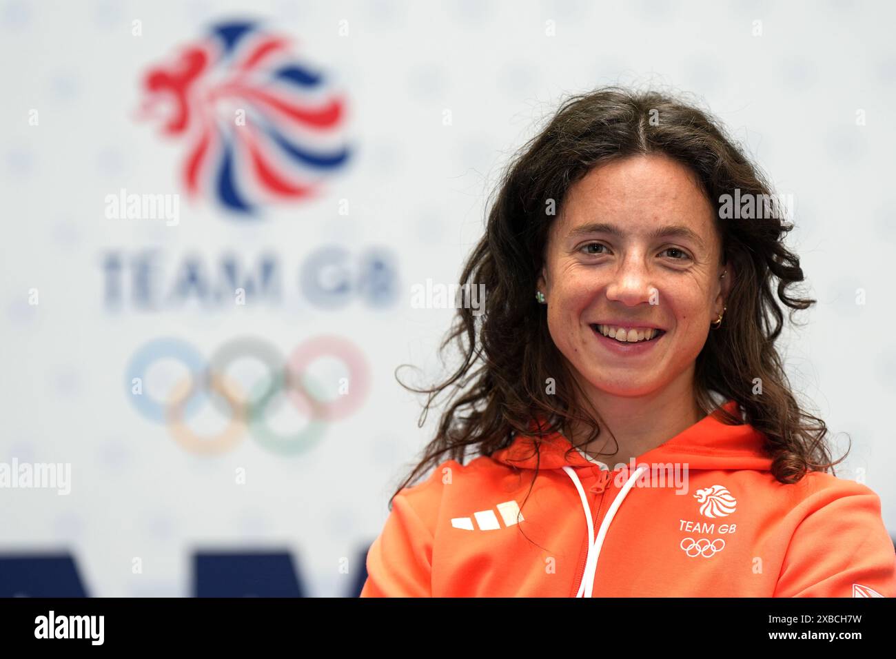 Imogen Grant during a Team GB kitting out session ahead of the 2024 ...