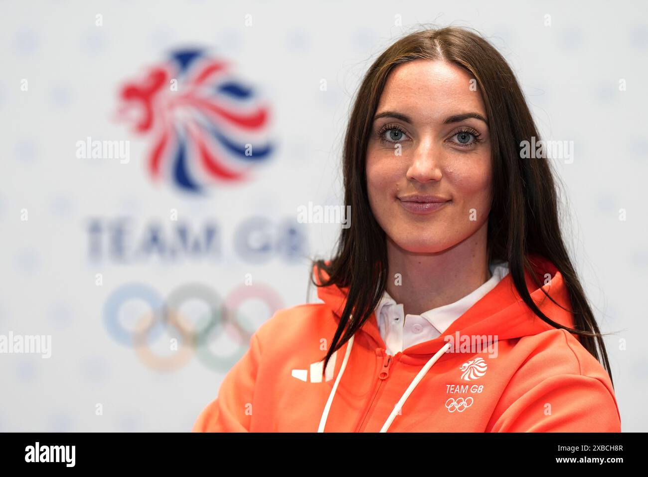 Chloe Brew during a Team GB kitting out session ahead of the 2024 Paris ...