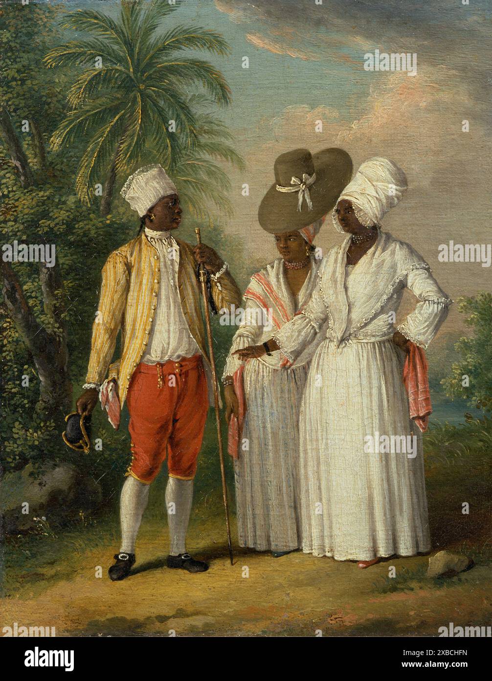 Free West Indian Dominicans. Agostino Brunias. ca. 1770 Stock Photo - Alamy