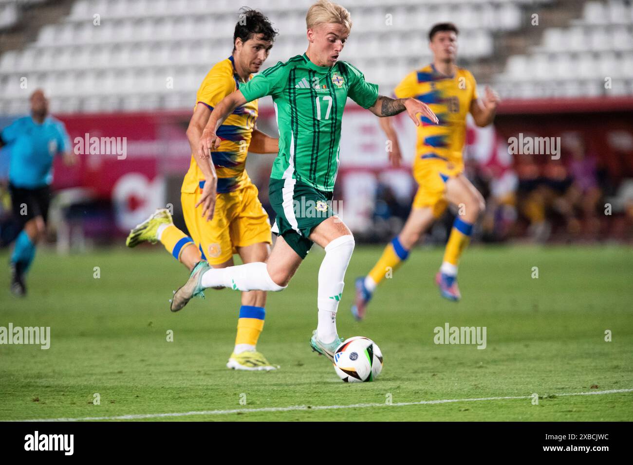 Murcia, Spain. 11th June, 2024. NORTHERN IRELAND WINGER ROSS MCCAUSLAND ...