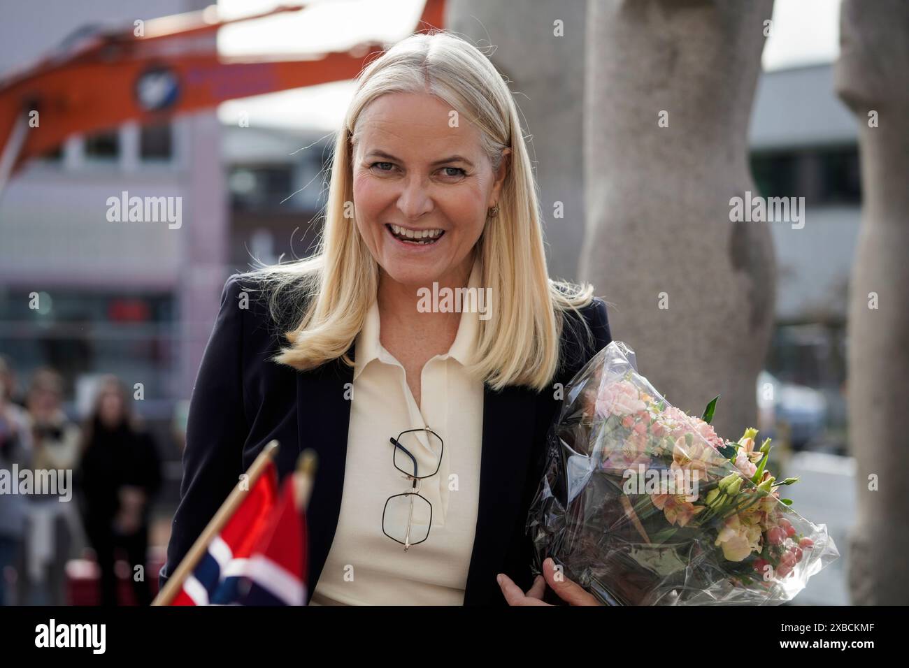 River room 20240611. Crown Princess Mette-Marit at the Litteraturtoget ...