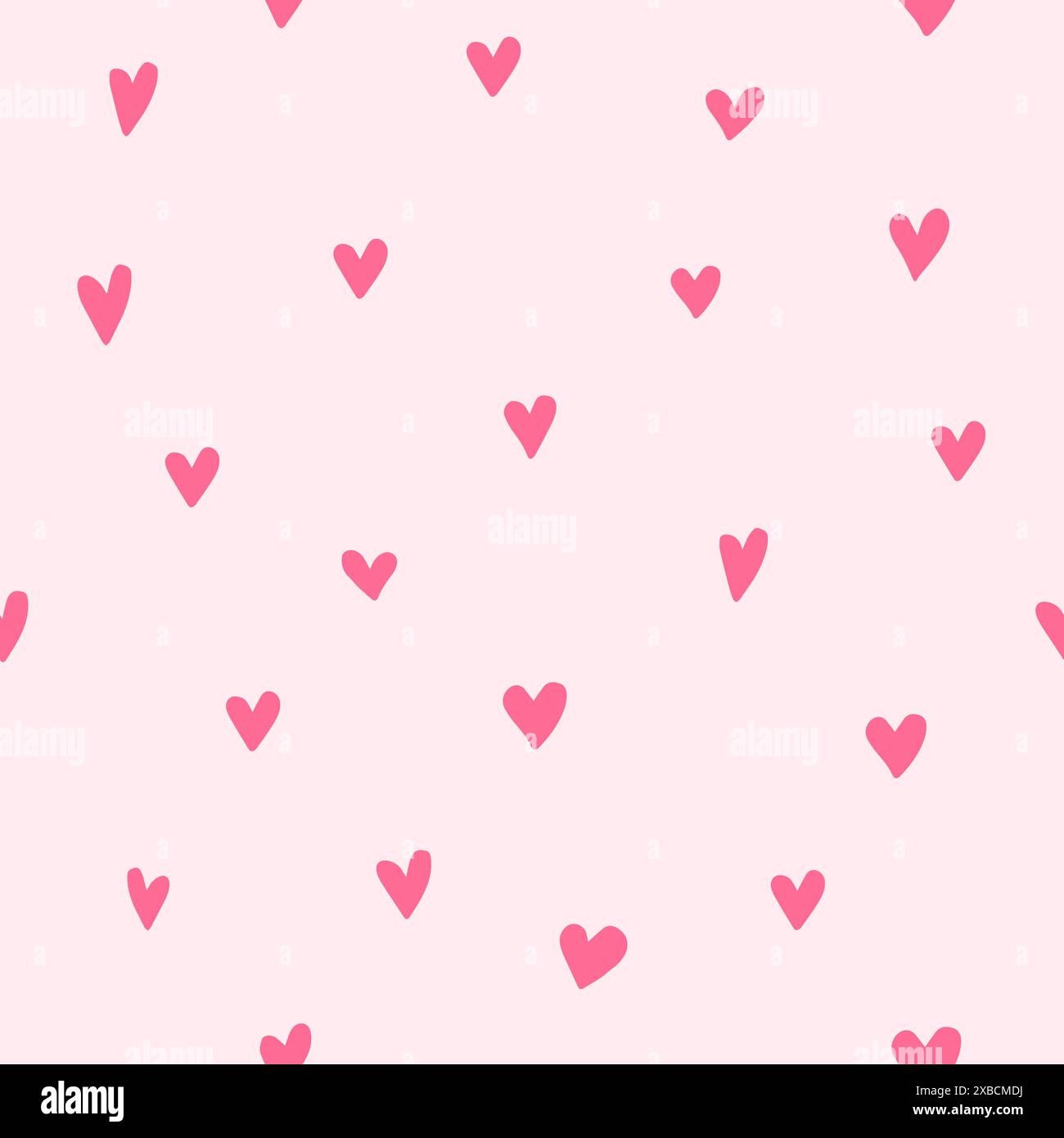 Valentine Hearts - pink seamless pattern background Stock Vector Image ...