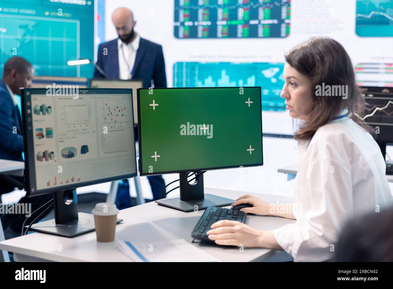 Business consultant works mockup copy hi-res stock photography and ...