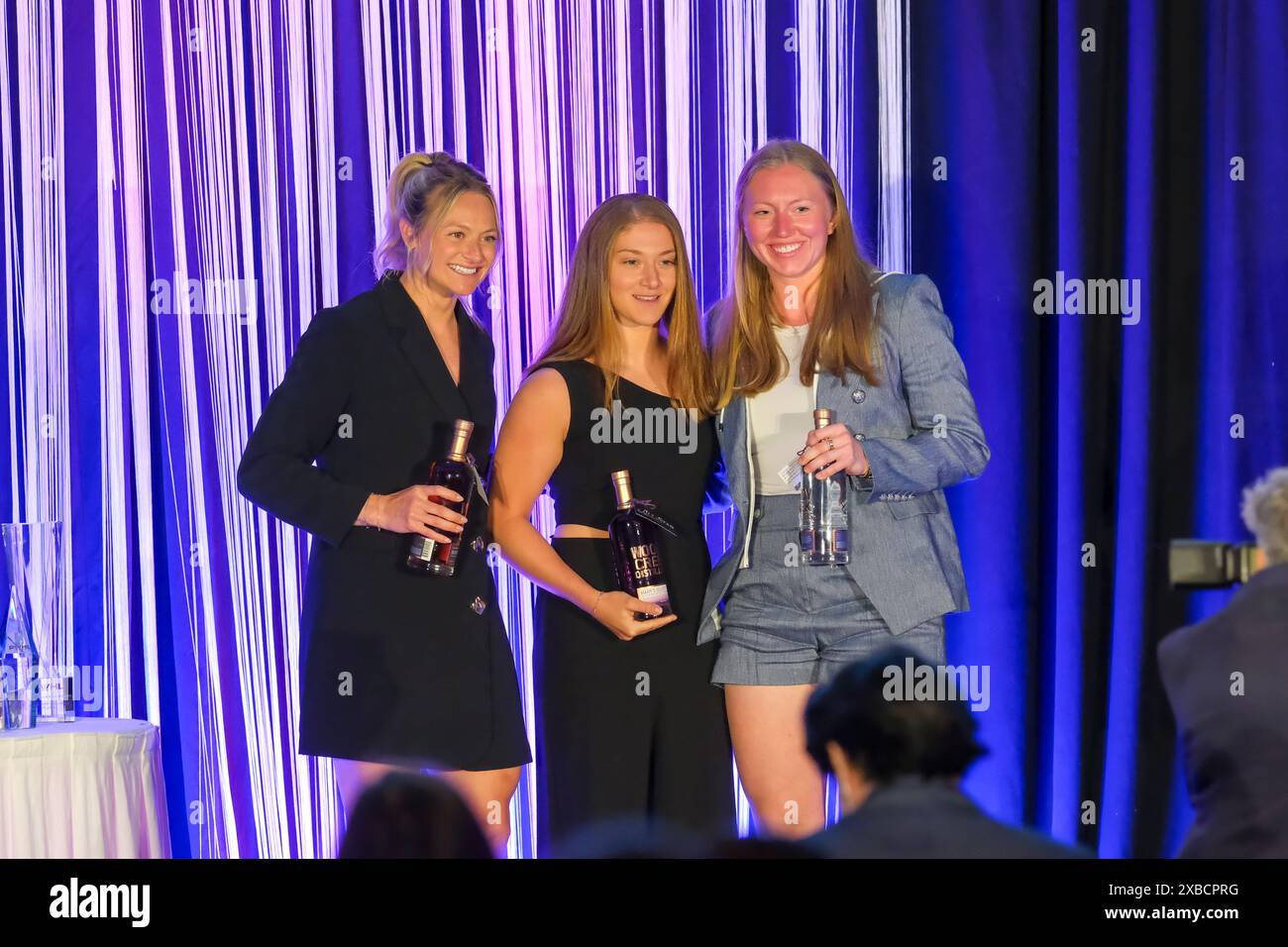 St. Paul, Minnesota, USA. 11th June, 2024. Members of the PWHL 2nd All ...