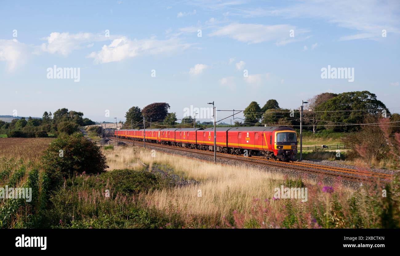 DB cargo operated Royal Mail class 325 postal train on the west coast ...