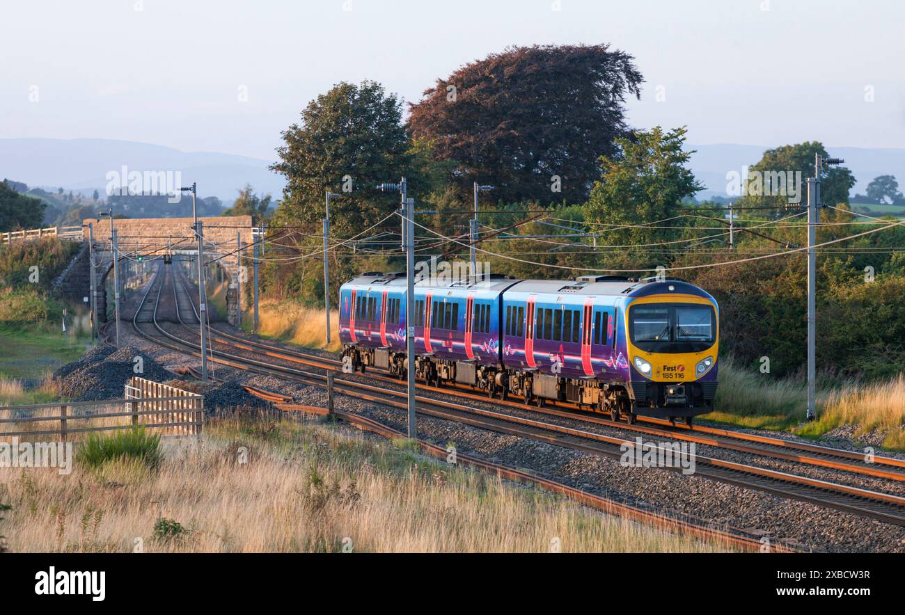 First Kelios Transpennine Express Siemens Desiro class 185 diesel train ...