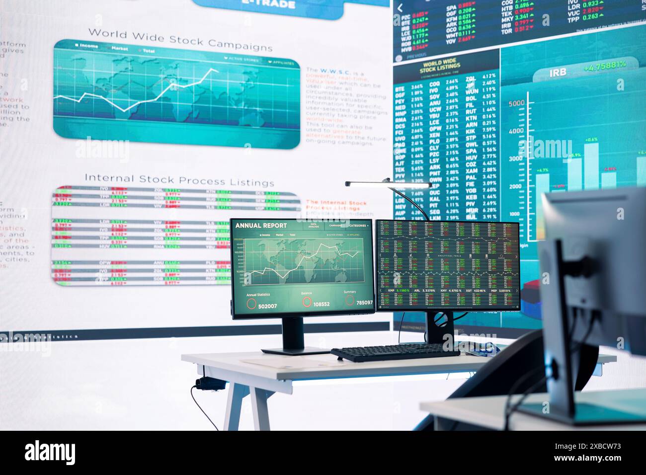 Professional enterprise workstation inside multinational company ...