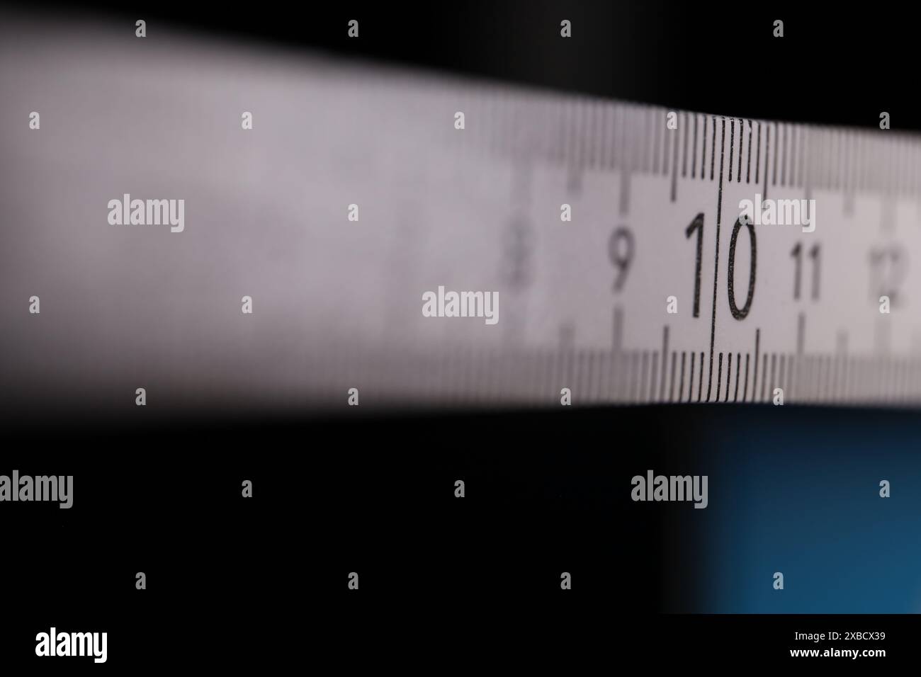 Ruler in macro, centimeters, white ruler Stock Photo - Alamy