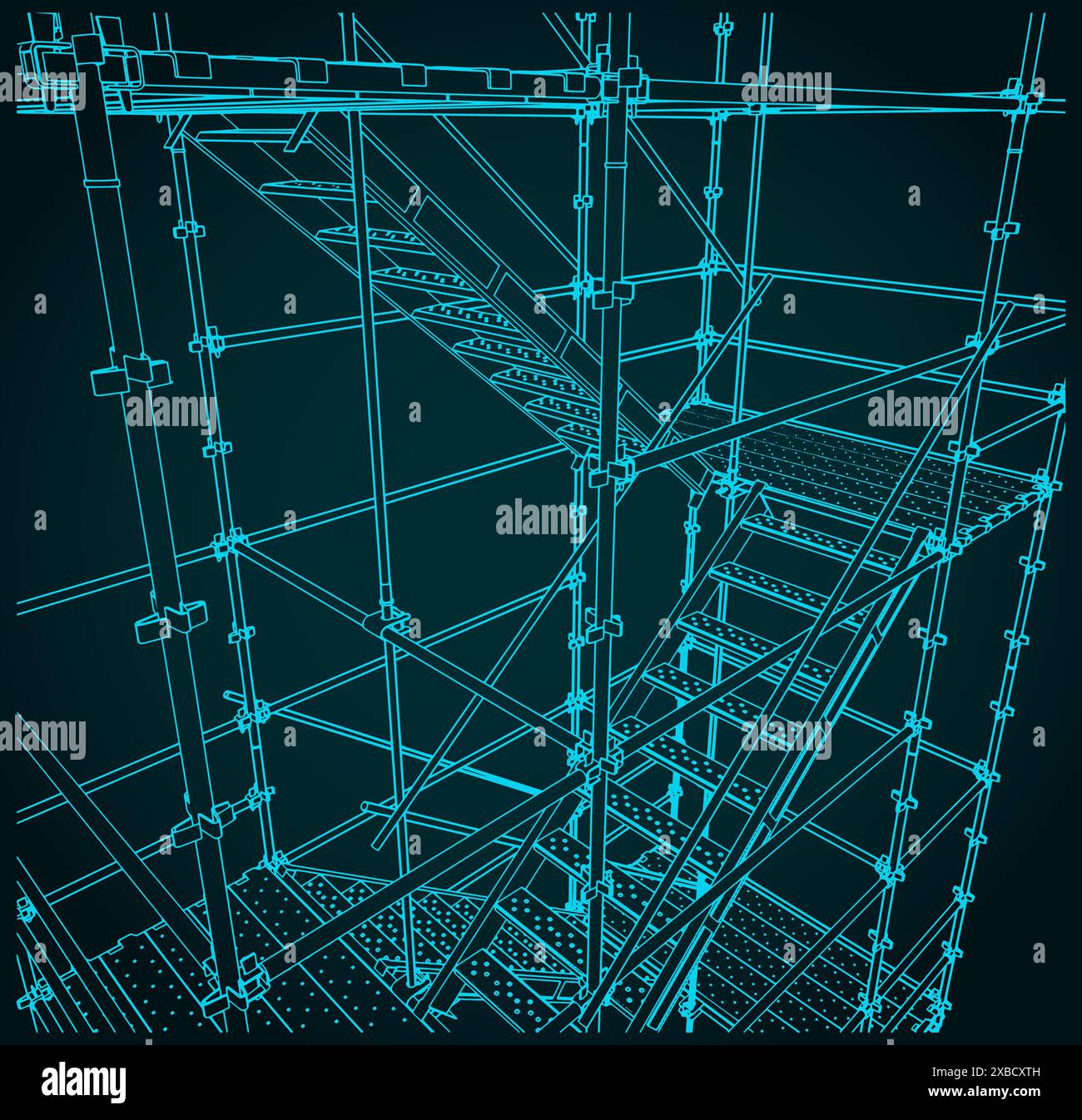 Scaffolding Stock Vector Images - Alamy