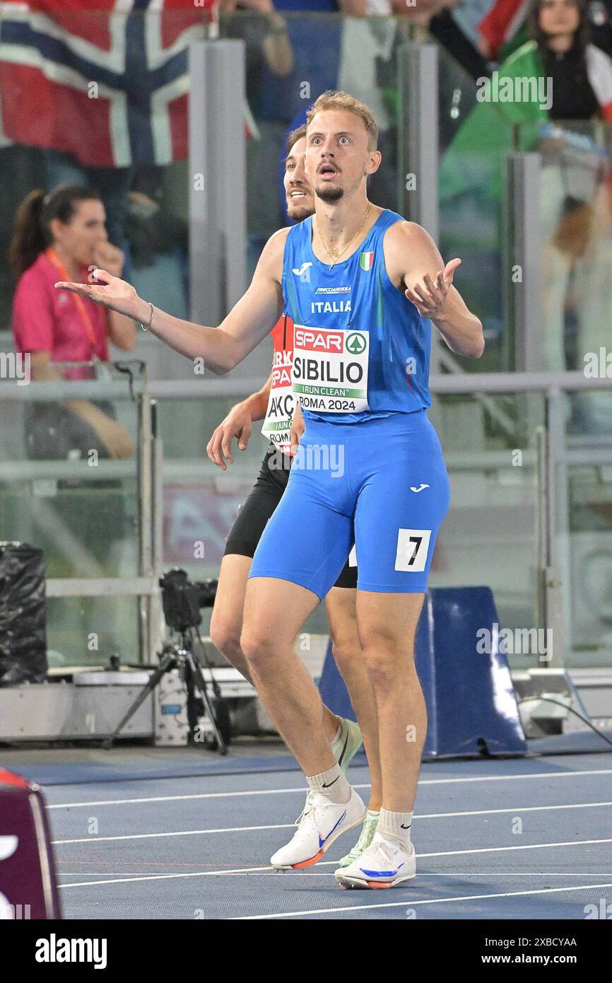 Olympic Stadium, Rome, Italy - Alessandro SIBILIO silver medal 400 ...