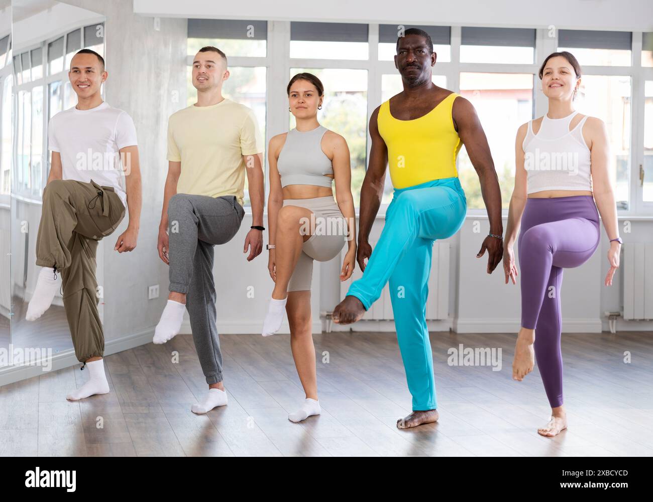 Group of people dancing folk dances Stock Photo - Alamy