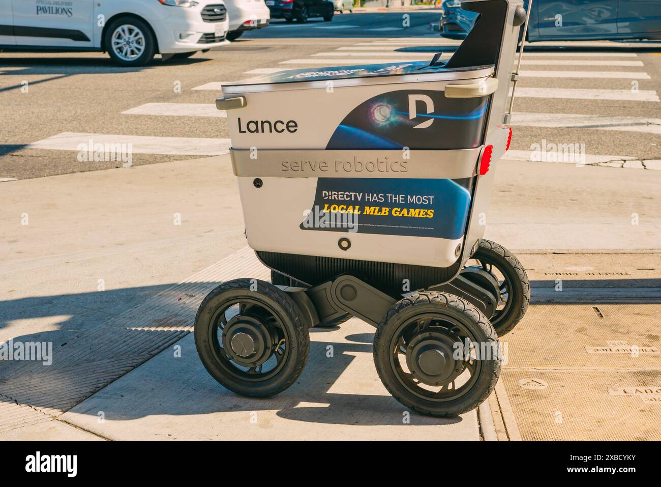 Los Angeles, California, USA - April 26, 2023. Sunset Boulevard Robotic ...