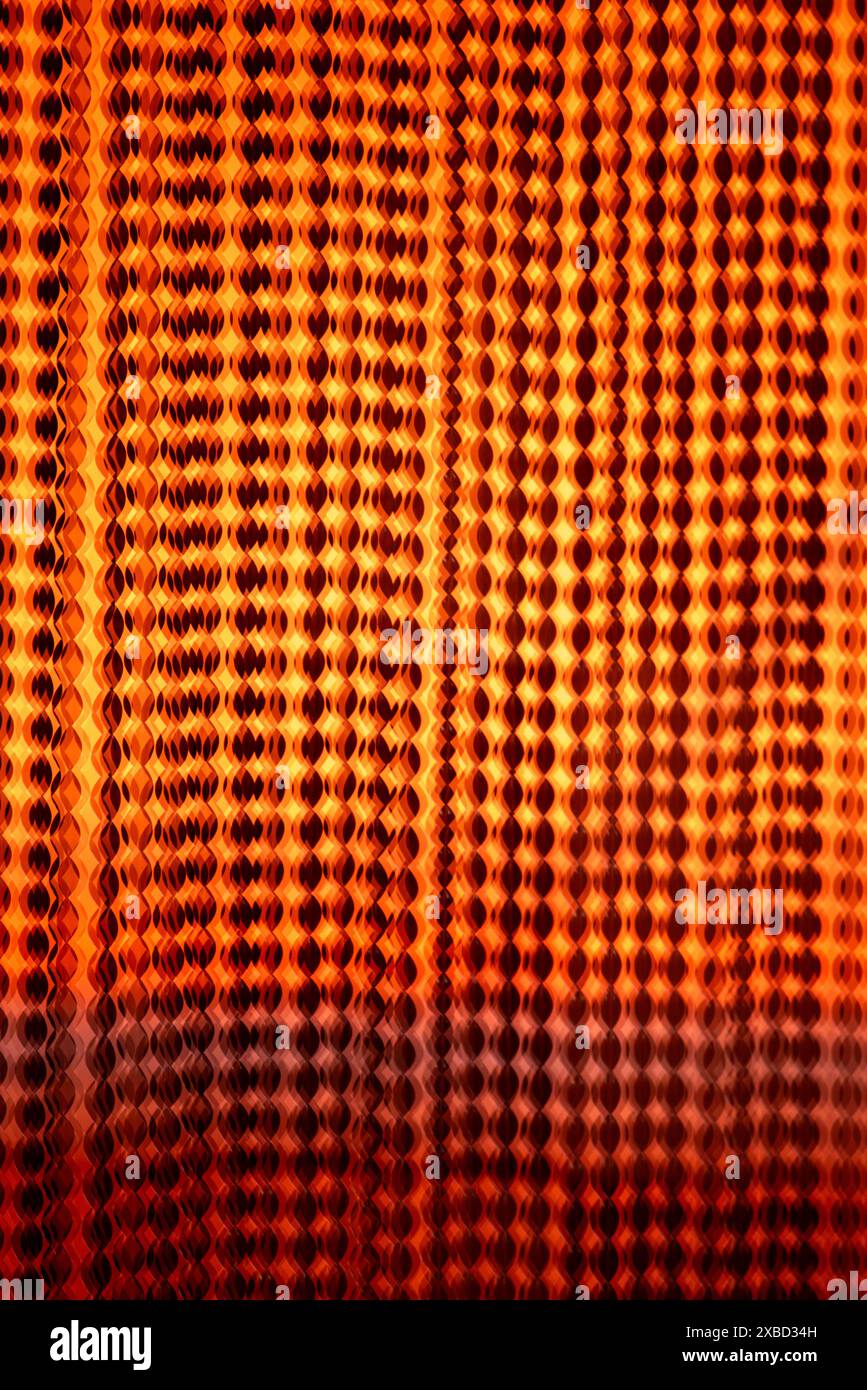 Abstract Geometric Pattern With Intricate Shapes In Vibrant Orange Tones Creating A Dynamic And