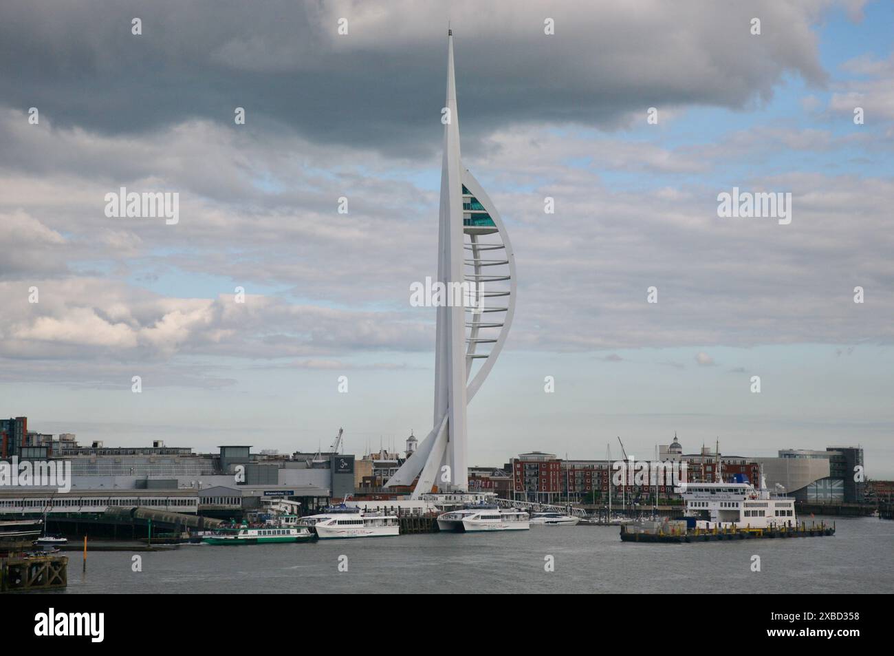 A view of the Spinnaker Tower at Portsmouth Harbour, Portsmouth ...