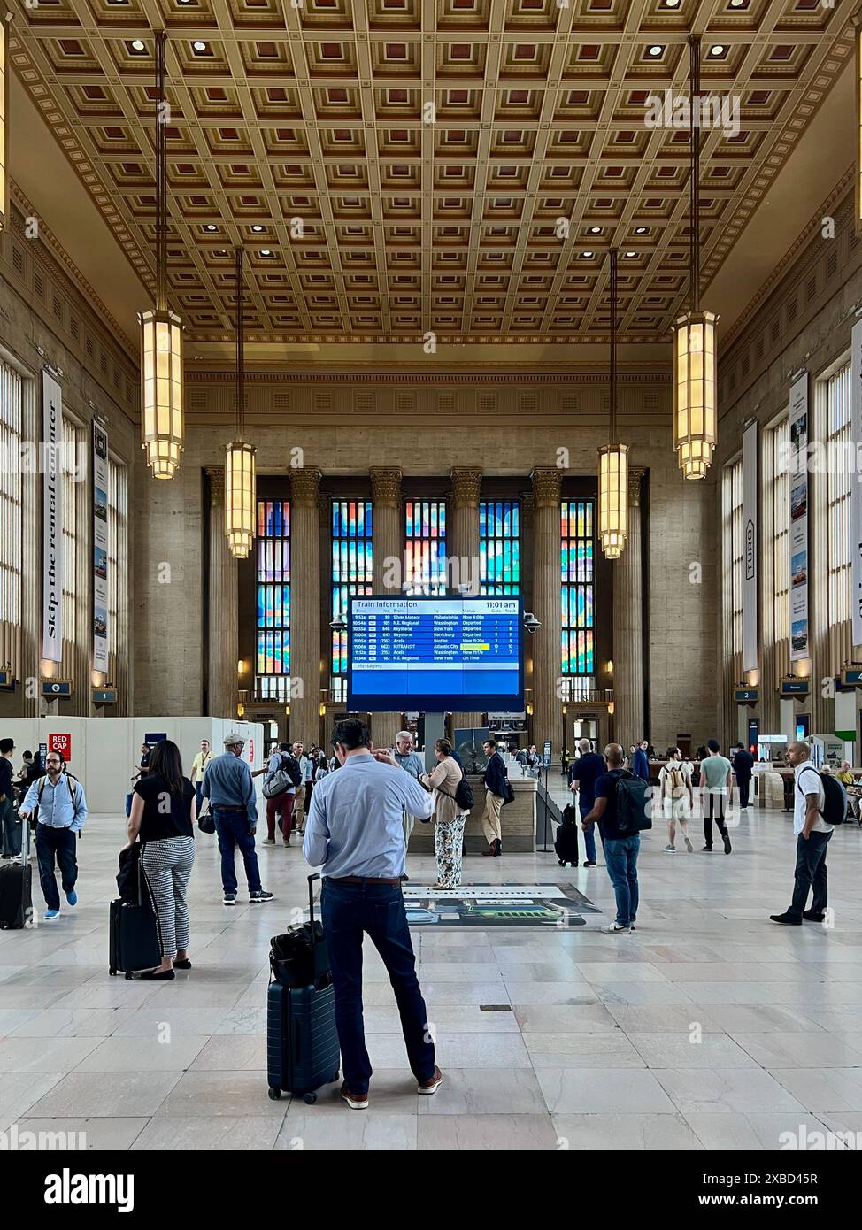 Passengers wait to depart from William Gray 30th Street Station in West ...