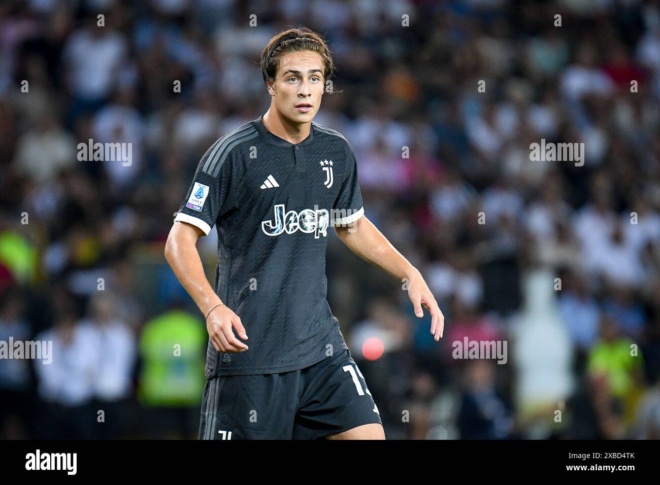 Udine, Italy. 20th Aug, 2023. Juventus's Kenan Yildiz portrait during ...