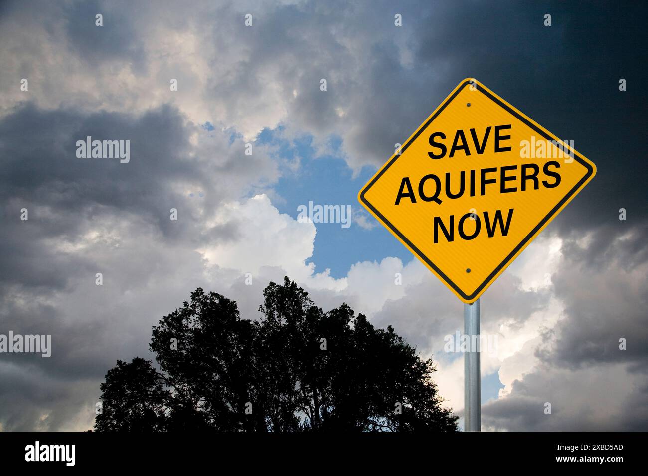 Aquifers Environmental Sign Stock Photo - Alamy