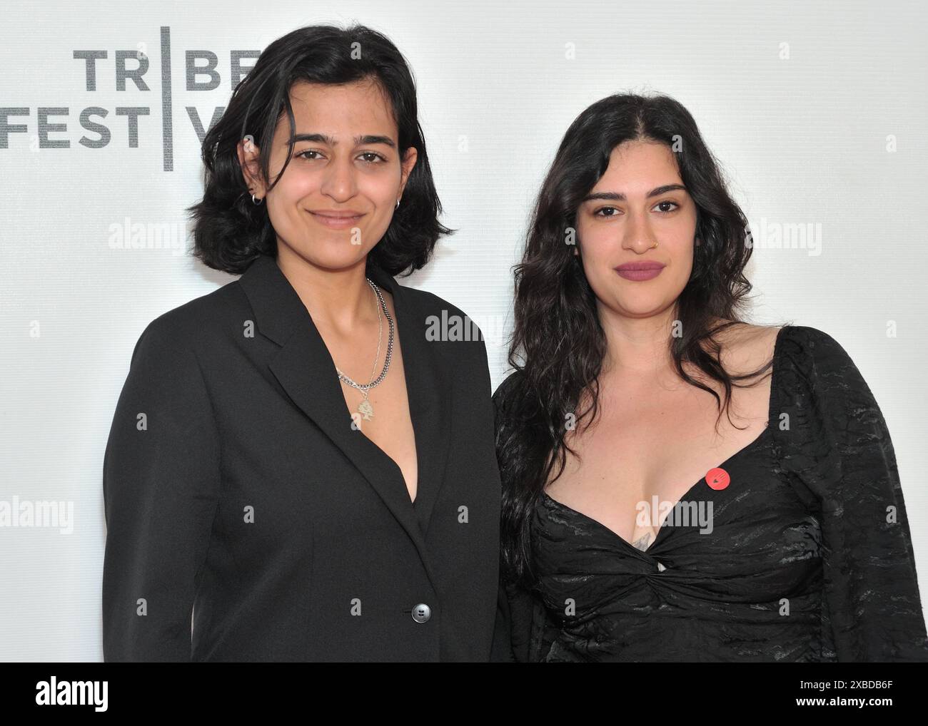 New York, USA. 11th June, 2024. L-R: Mira Shaib and Zeina Badran attend ...