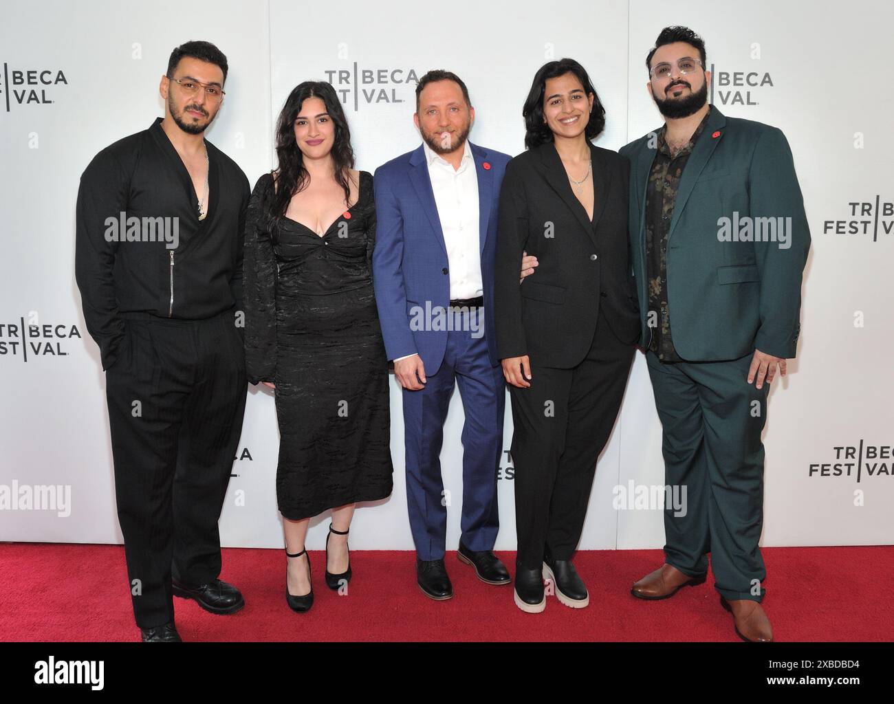 New York, USA. 11th June, 2024. L-R: Ali Elarabi, Zeina Badran, Louay ...