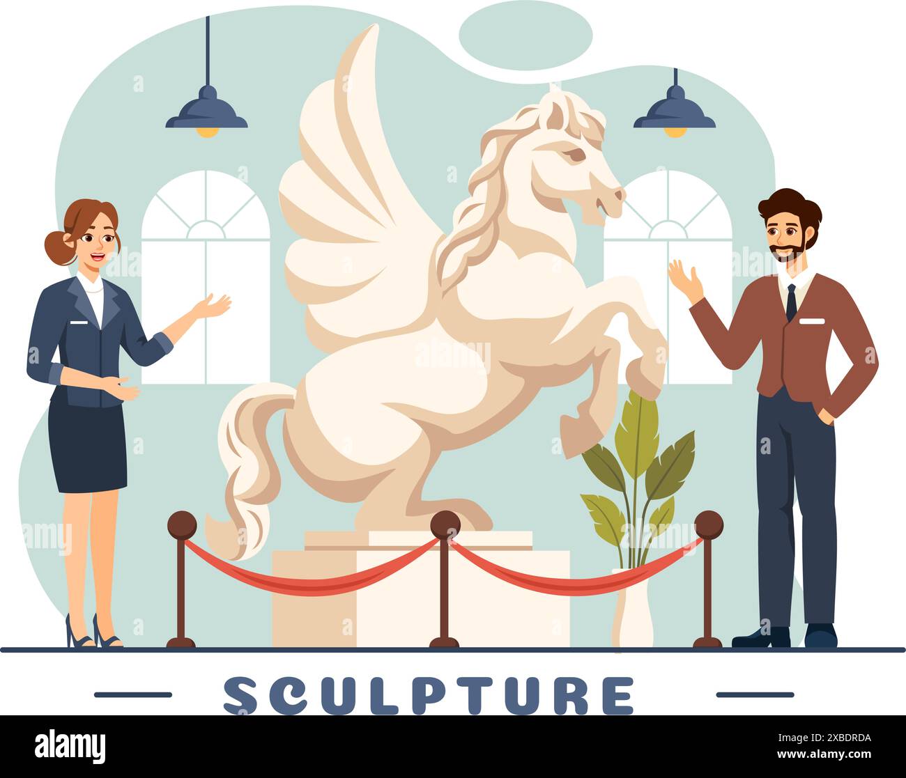 Stone Sculpture Vector Illustration featuring a Craftsman Carving a ...