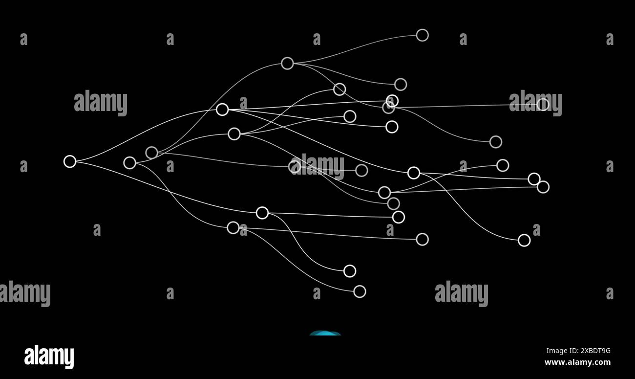 Image of connections on black background Stock Photo - Alamy